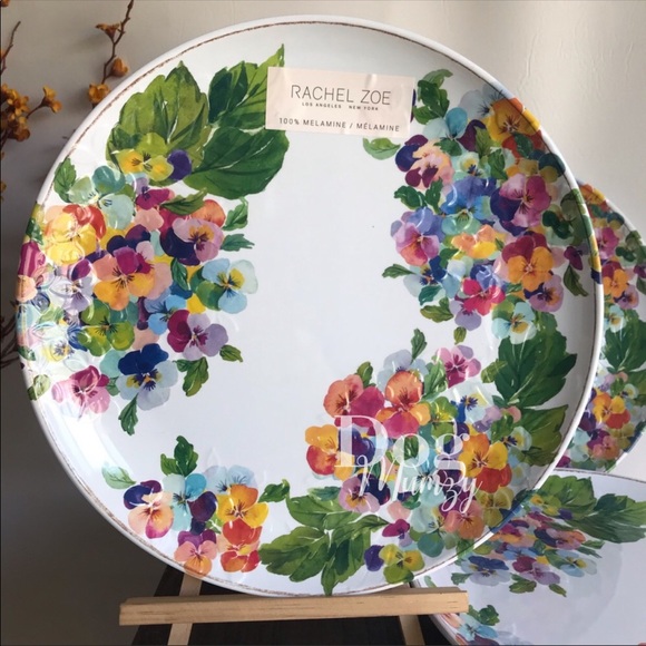 Rachel Zoe | Dining | 2 Rachel Zoe Country Flowers Spring Dining Pansy ...